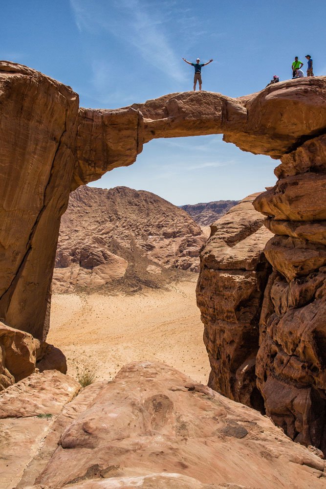 Hiking to the Jebel Burdah Rock Bridge, Wadi Rum | Earth Trekkers
