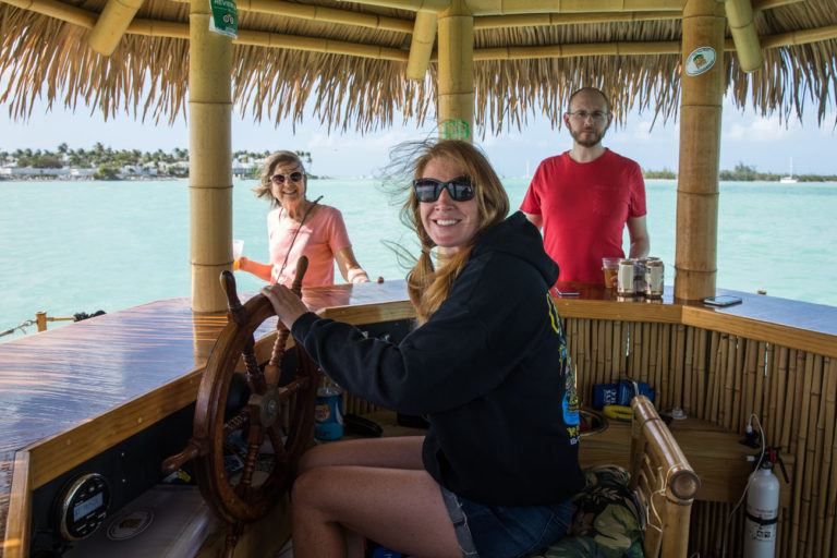 Cruising around Key West on a Floating Tiki Boat – Earth Trekkers