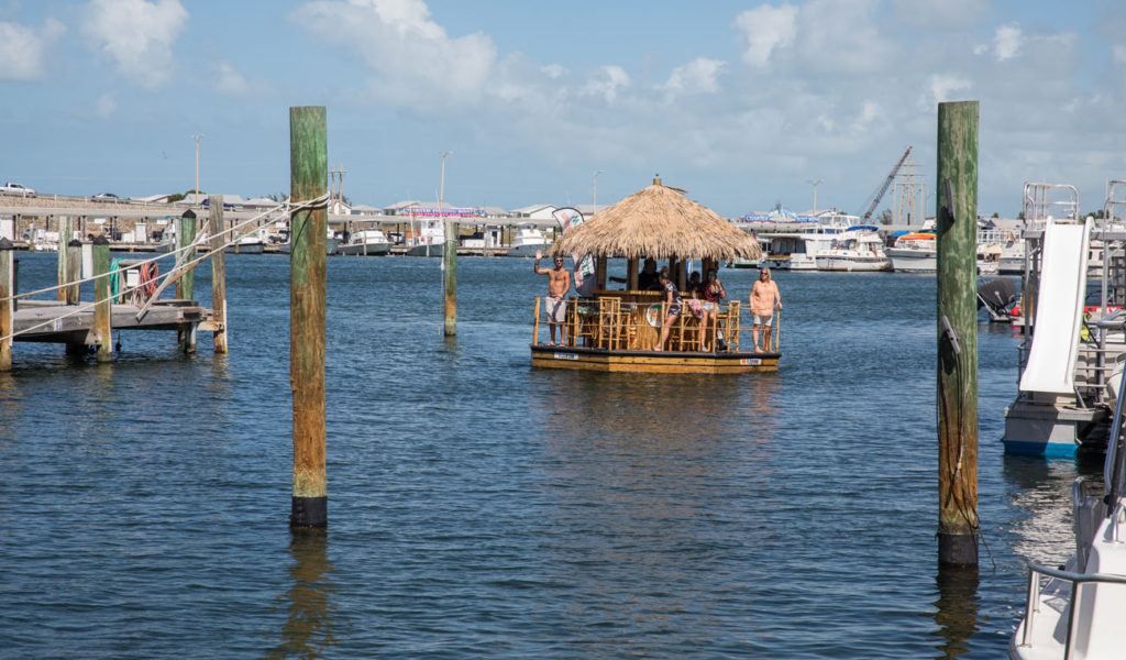 Cruising around Key West on a Floating Tiki Boat – Earth Trekkers