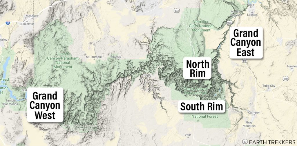 One Day in the Grand Canyon Itinerary: Things to Do, Map, Photos ...