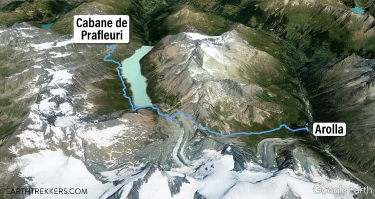 Haute Route Stage 7: Cabane de Prafleuri to Arolla – Earth Trekkers