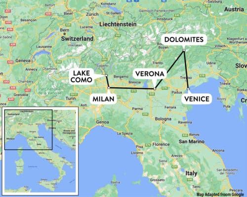 Northern Italy Itinerary: Venice, Dolomites, Verona & Lake Como – Italy ...