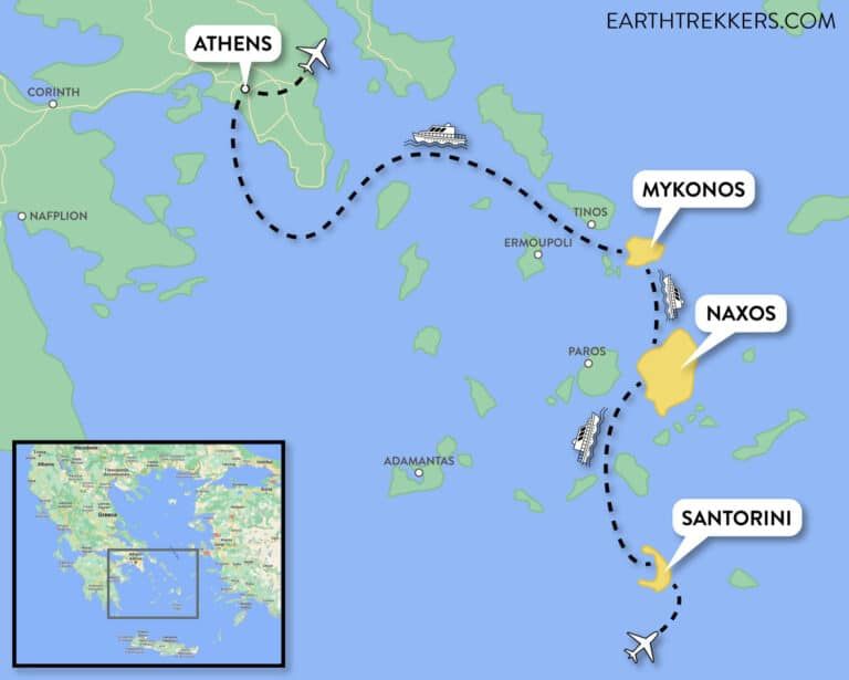 10 Day Greece Itinerary: Santorini, Naxos, Mykonos & Athens – Earth Trekkers